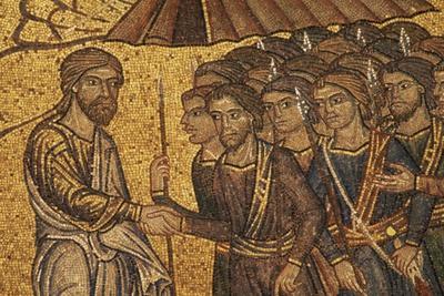 Stories of Abraham, Mosaic in St. Mark's Basilica, Venice, Italy, 11th ...