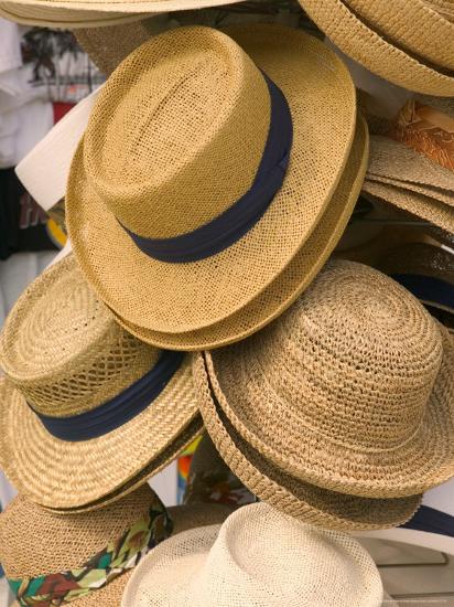 Straw Hats at Port Lucaya Marketplace, Grand Bahama Island, Caribbean ...