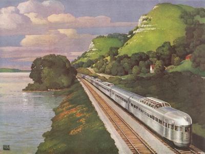 Streamline Train, 1947 Giclee Print | Art.com