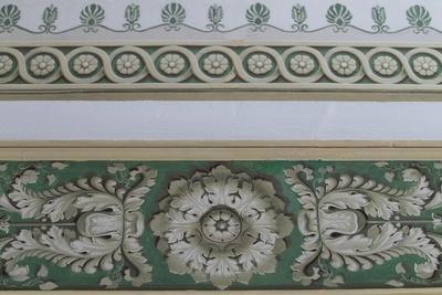 Stucco Details and Interiors Decoration from Kikine Hall Giclee Print ...
