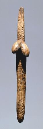 Stylized Female Figure Made of Bone, from Dolni Vestonice, Czech ...