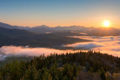 'Sunrise over the Adirondack High Peaks from Goodnow Mountain ...
