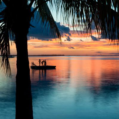 'Sunset Landscape with Floating Platform - Florida' Photographic Print ...