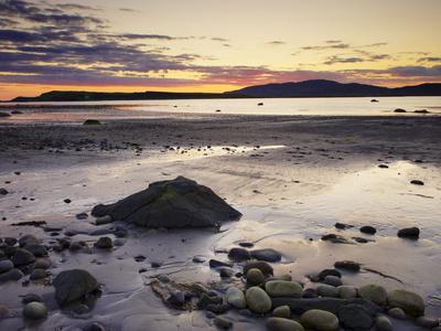 'Sunset on Loch Na Keal and Inch Kenneth Island, Isle of Mull, Inner ...