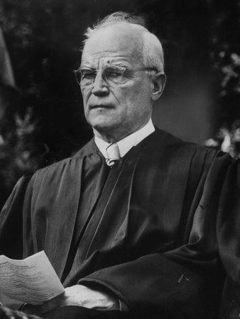 'Supreme Court Justice Harold H. Burton Attending Commencement Ceremony ...