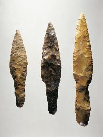 'Sweden, Stockholm, Flint Spear Points from Scania' Giclee Print | Art.com