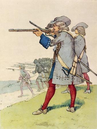 Switzerland, Musketeers, Color Engraving Giclee Print | Art.com