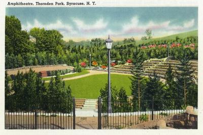 'Syracuse, New York - Thornden Park Amphitheatre View' Art Print ...