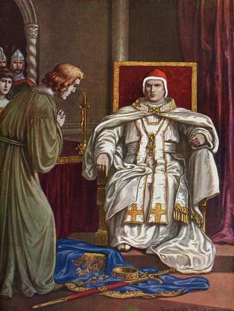 Inauguration Quarrel, Penitence of Canossa: in Canossa, the Emperor ...