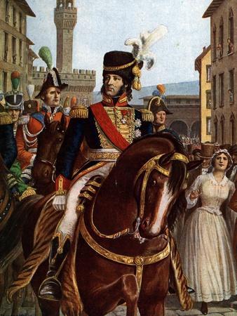 'Italian Campaign: Joachim Murat (1767-1815) Returns to Florence in ...