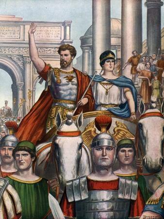 'Roman Antiquite: Emperor Septimius Severus (145-211) Returns to Rome ...