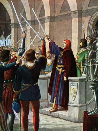 'The Lord of Verona and Condottiere Cangrande Della Scala (Alberto I ...