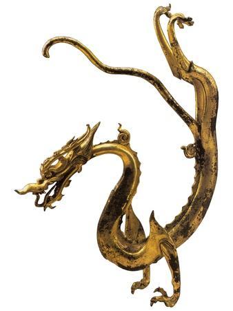 'Tang Dynasty Gilt Bronze Dragon' Photographic Print | Art.com