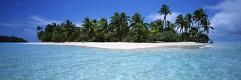 Tapuaetai Motu from the Lagoon, Aitutaki, Cook Islands Photographic ...