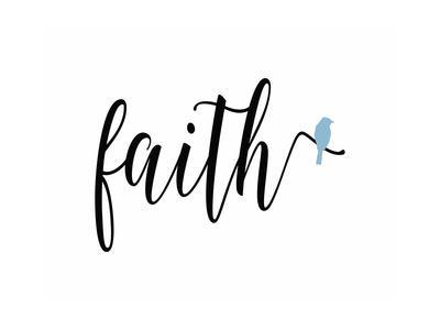 Faith In Cursive Drawings