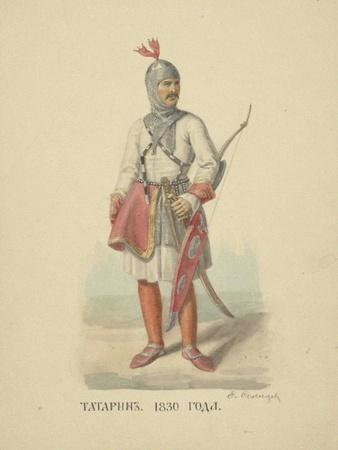 Tatar Man of 1830 (From the series Clothing of the Russian state), 1869 ...