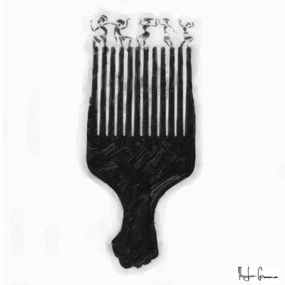 'Afro Pick' Art Print - Taylor Greene | Art.com