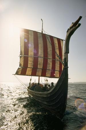 'Sailors Man a Danish Replica of a Five-Hundred-Year-Old Viking Ship ...