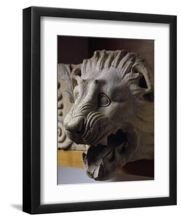 Terracotta Antefix Depicting Lion's Head from Temple known as Palatines ...