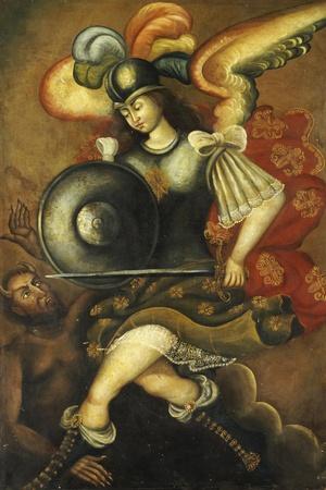 The Archangel St. Michael, Peruvian School Giclee Print | Art.com