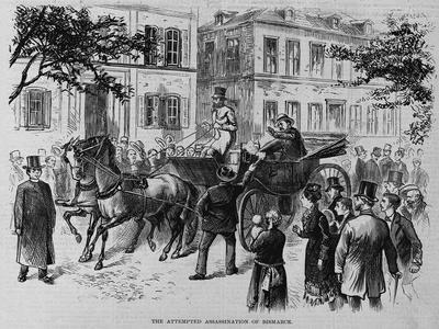 'The Attempted Assassination of Bismarck.' Giclee Print | Art.com