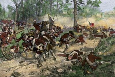 The Battle of Eutaw Springs (South Carolina, Usa) on September 8, 1781 ...