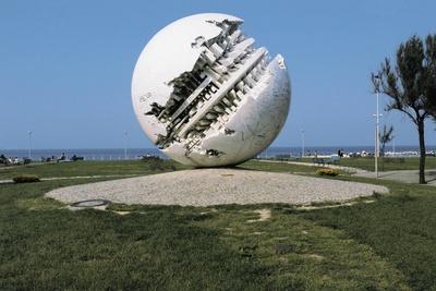 The Big Sphere before its Renovation in 1998 Giclee Print | Art.com