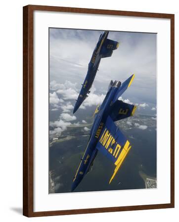 'The Blue Angels Perform a Looping Maneuver Over Pensacola Beach ...