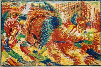 'The City Rises, 1910 (Oil on Canvas)' Giclee Print - Umberto Boccioni ...