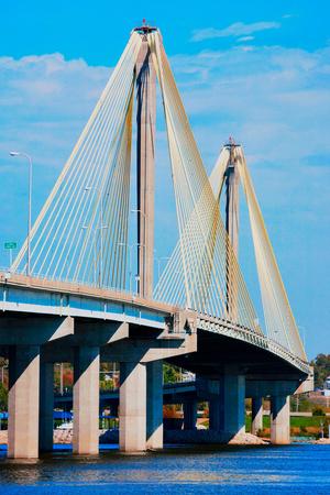 'The Clark Bridge, also known as Cook Bridge, at Alton, Illinois, a ...