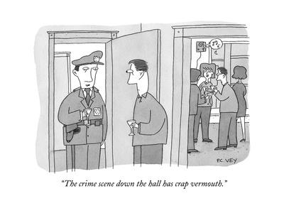 Murder Scene Cartoon