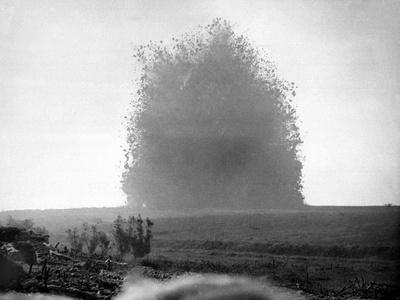 The Detonation of a Mine (B/W Photo) Giclee Print | Art.com
