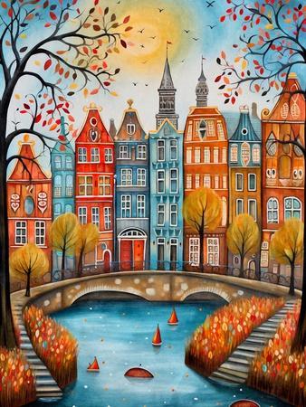 'Amsterdam The Netherlands' Art Print - The Dutch Lady | Art.com