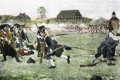 Revolutionary War Battle Scene