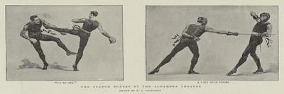 'The French Boxers at the Alhambra Theatre' Giclee Print | Art.com