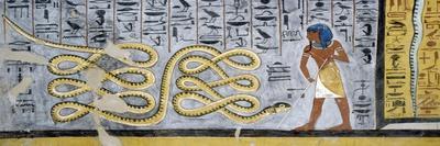 'The God Atum Fighting the Serpent Apophis' Giclee Print | Art.com