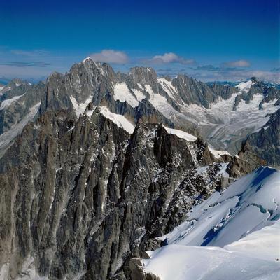 The Ice-Covered Peaks of Mont Blanc Giclee Print | Art.com