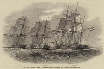 'The Lady Kennaway in Tow of the Danish Vessels, Industrie and Nayaden ...