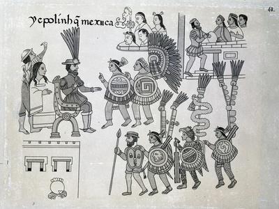 'The Last Aztec Emperor Cuauhtemoc Surrenders, Plate' Giclee Print ...