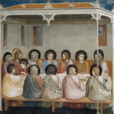 'The Last Supper, Detail from Life and Passion of Christ, 1303-1305 ...