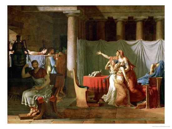The Lictors Bring Brutus the Bodies of His Sons Giclee Print by Jacques ...