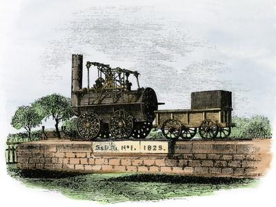 'The “Locomotion No. 1” in Darlington, England, a Steam Locomotive ...