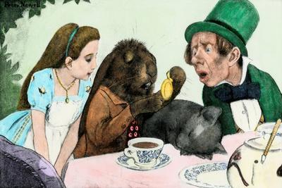 The Mad Hatter's Tea-Party, from Alice in Wonderland by Lewis Caroll ...