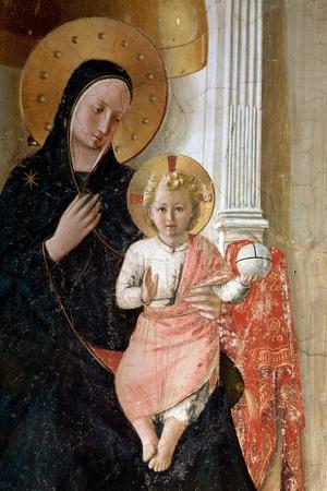 'The Madonna of Shadows. Detail, the Aureole of Jesus Christ is Marked ...
