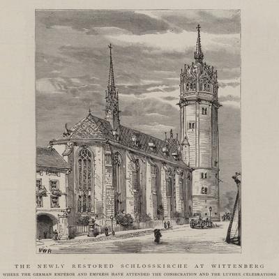 'The Newly Restored Schlosskirche at Wittenberg' Giclee Print - Henry ...