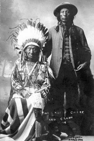'The Noted Chief Red Cloud, C.1900-09' Photographic Print | Art.com