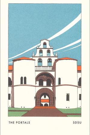 'The Portals, SDSU, San Diego, California' Art Print | Art.com
