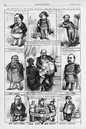 'The President of the United States and His Cabinet, for 1872 Political ...