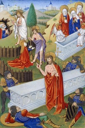 The Resurrection, Miniature from Book of Prayers by Jeanne De Laval ...