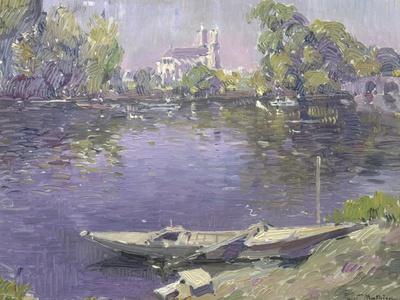 'The Seine at Mantes' Giclee Print - Paul Mathieu | Art.com